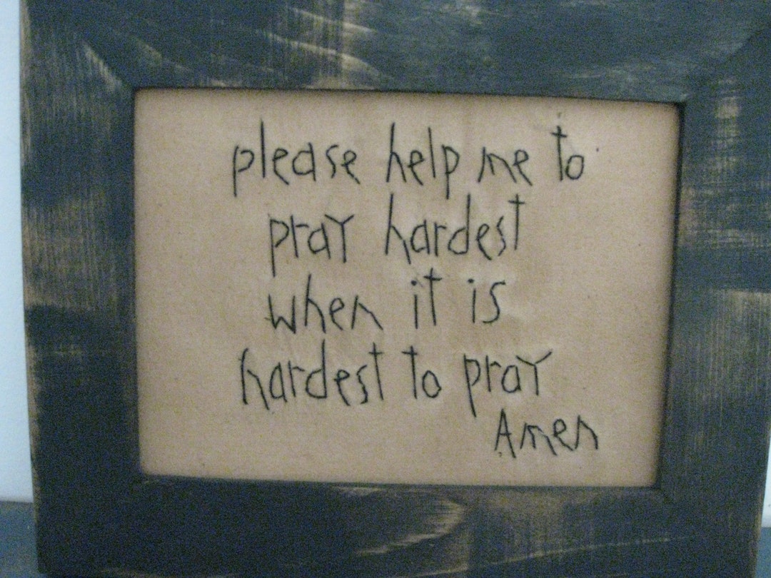 Primitive Framed Stitchery - Etsy