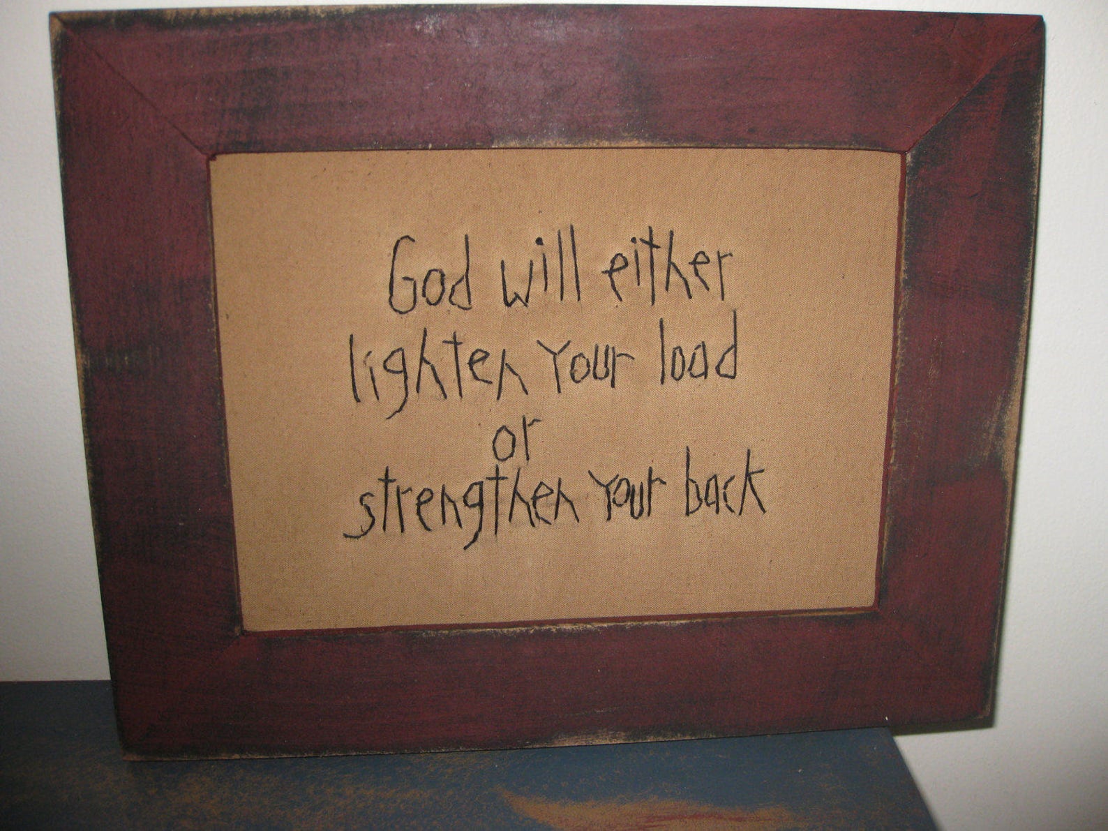 Primitive Framed Stitchery - Etsy