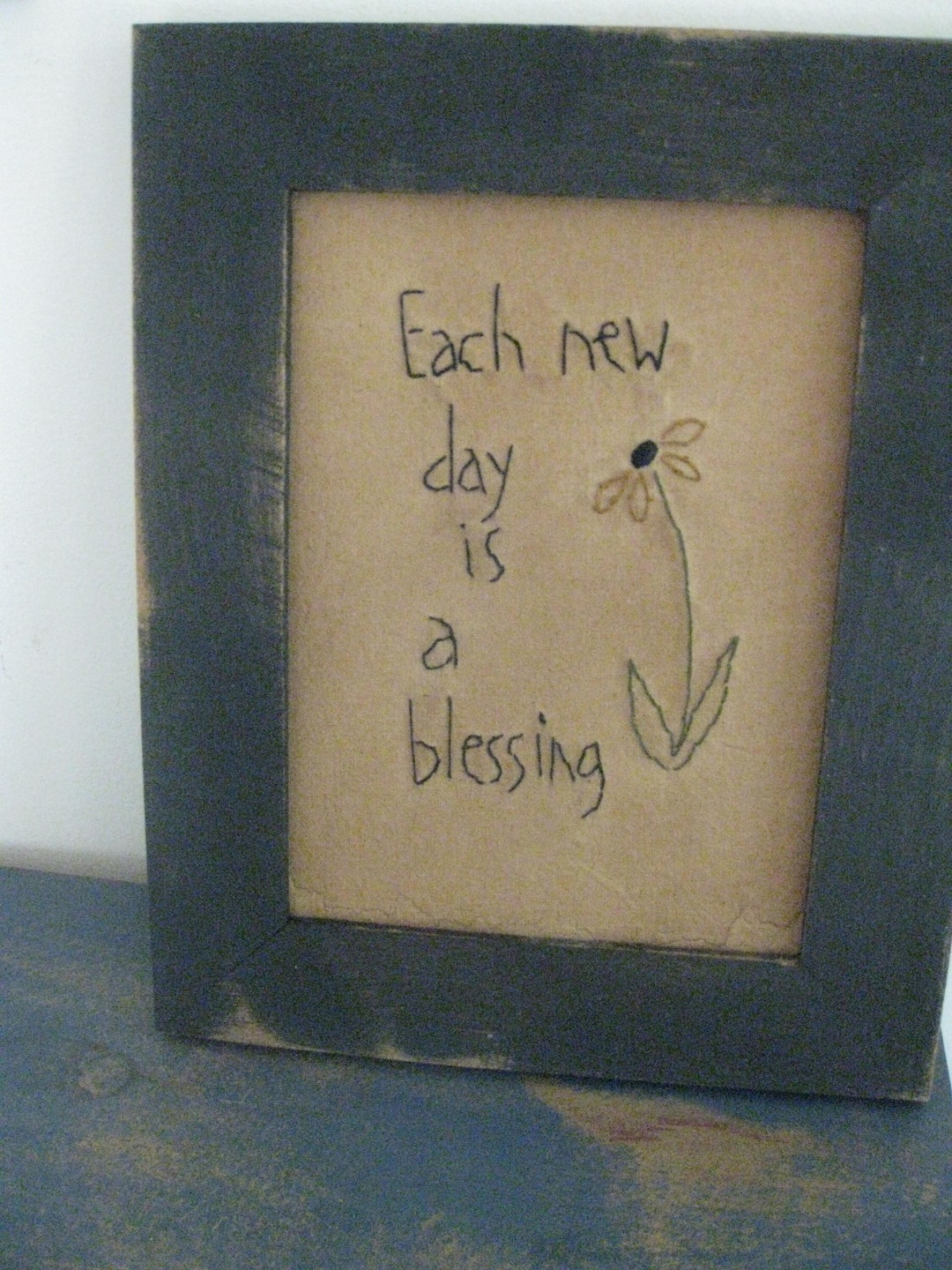 Primitive Framed Stitchery - Etsy