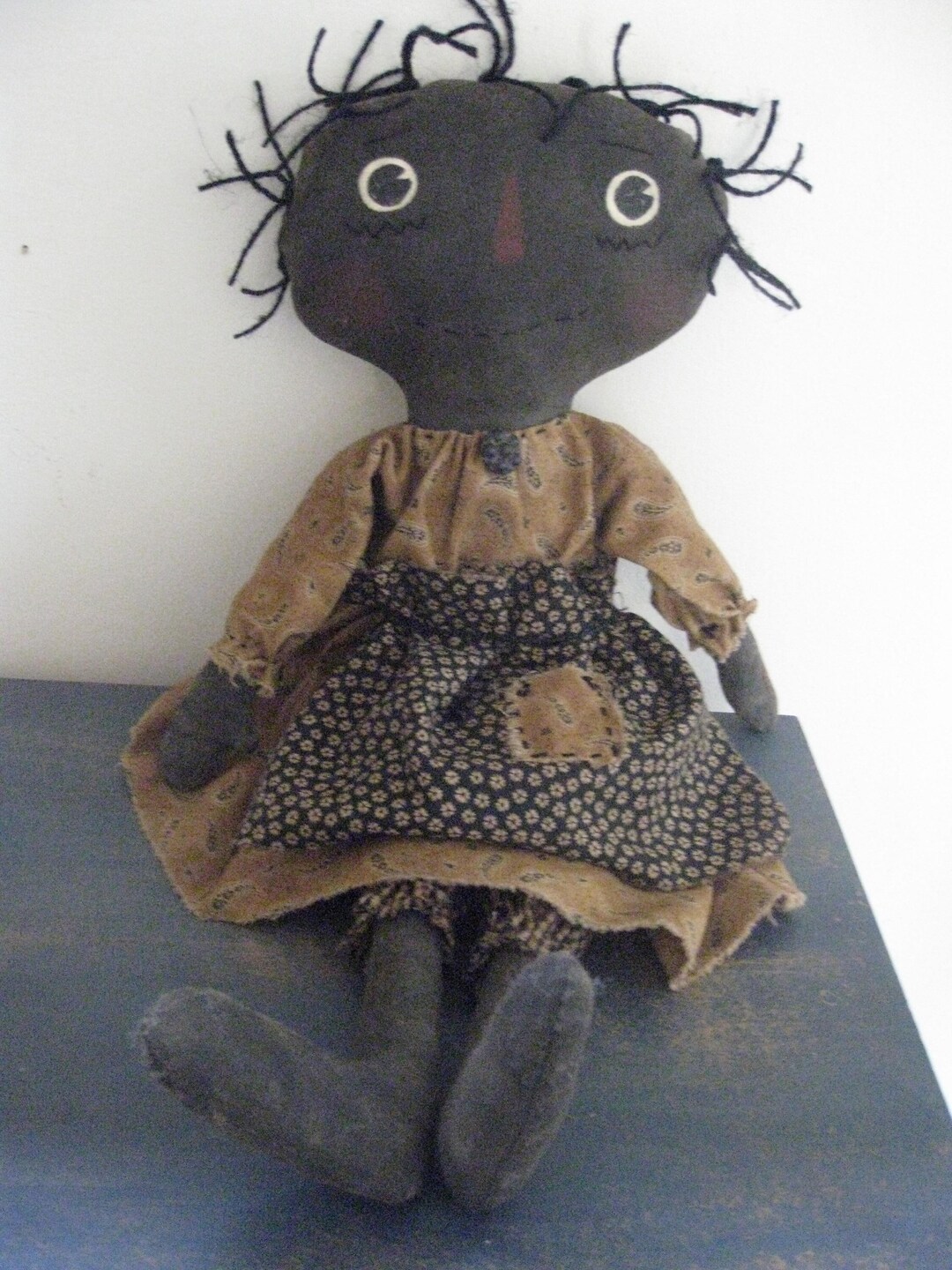 Primitive Black Doll - Etsy