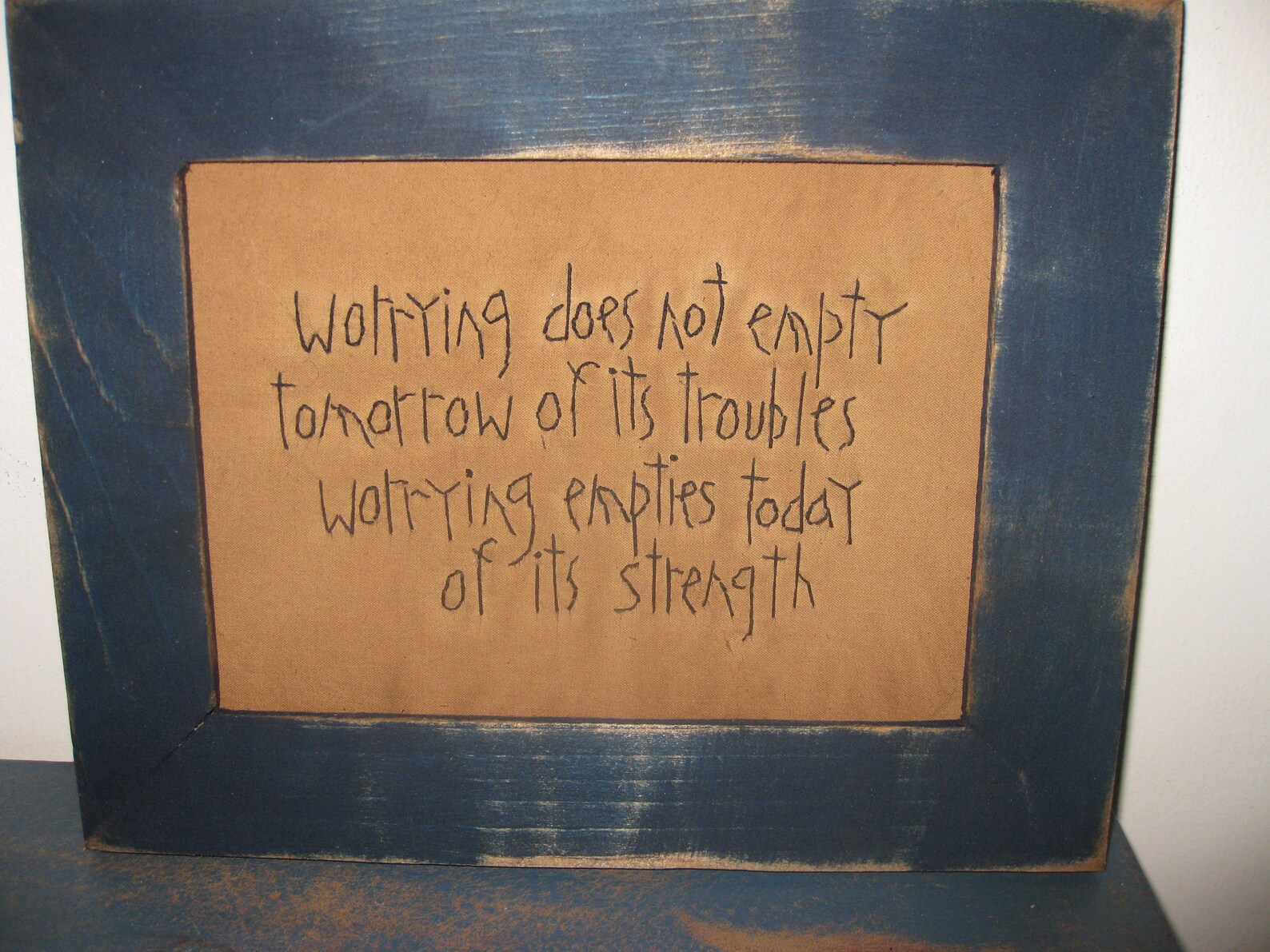 Primitive Framed Stitchery - Etsy