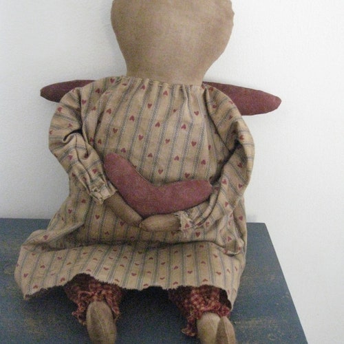 Primitive Angel Bea PRIM ANGEL Ornie Easy Ornament Folk Art - Etsy