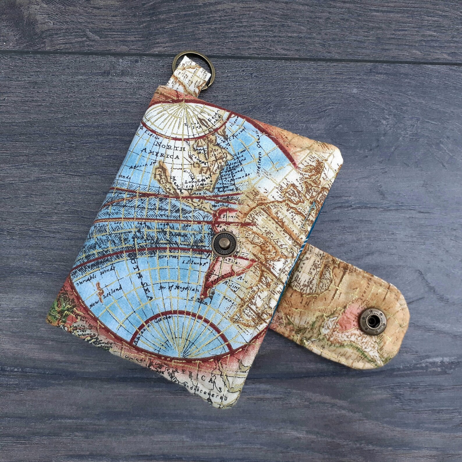 Vintage Maps Cotton Bifold Pocket Sized Wallet - Etsy UK