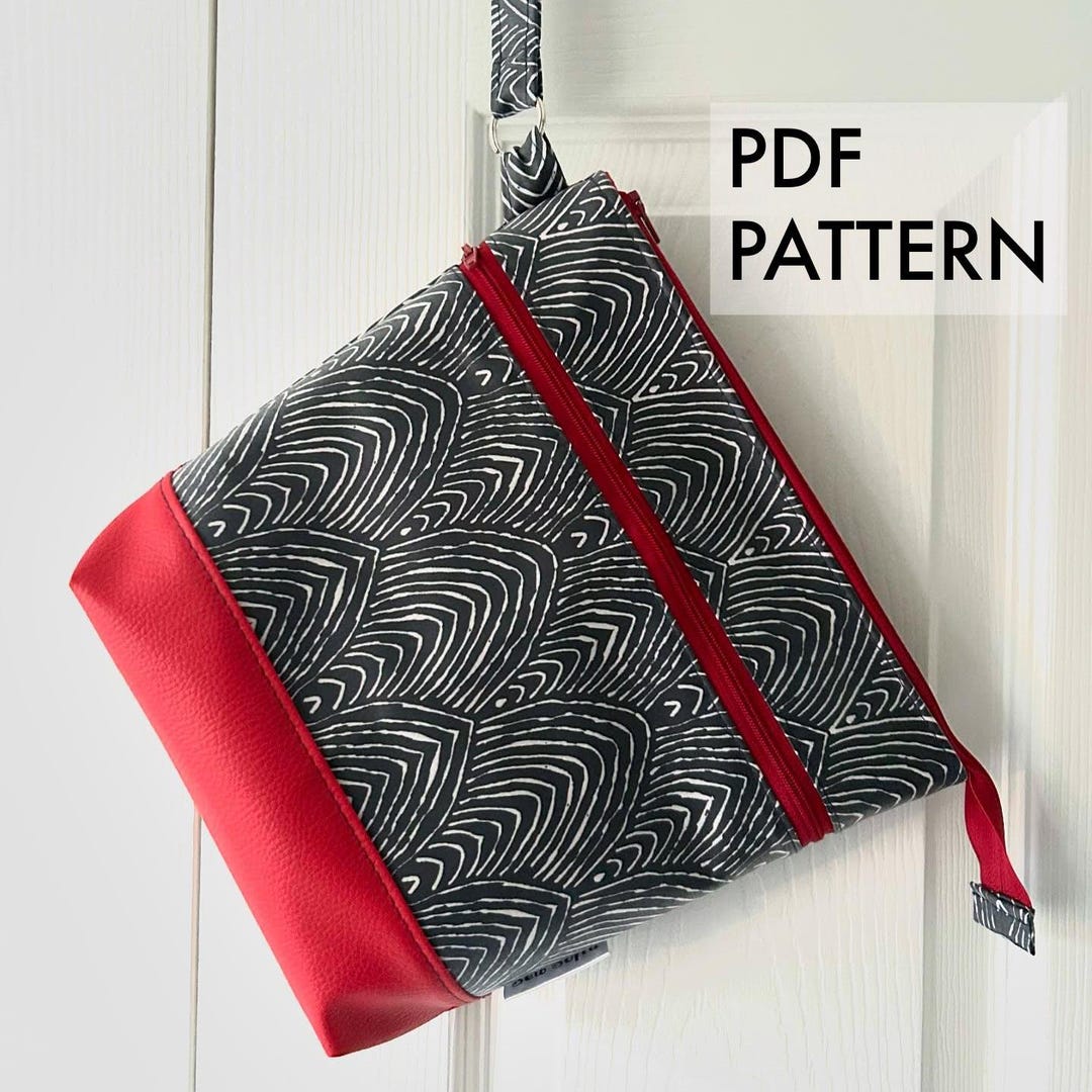 Tall and Tidy Wash Bag Pattern, PDF Sewing Pattern, Digital Bag Pattern ...