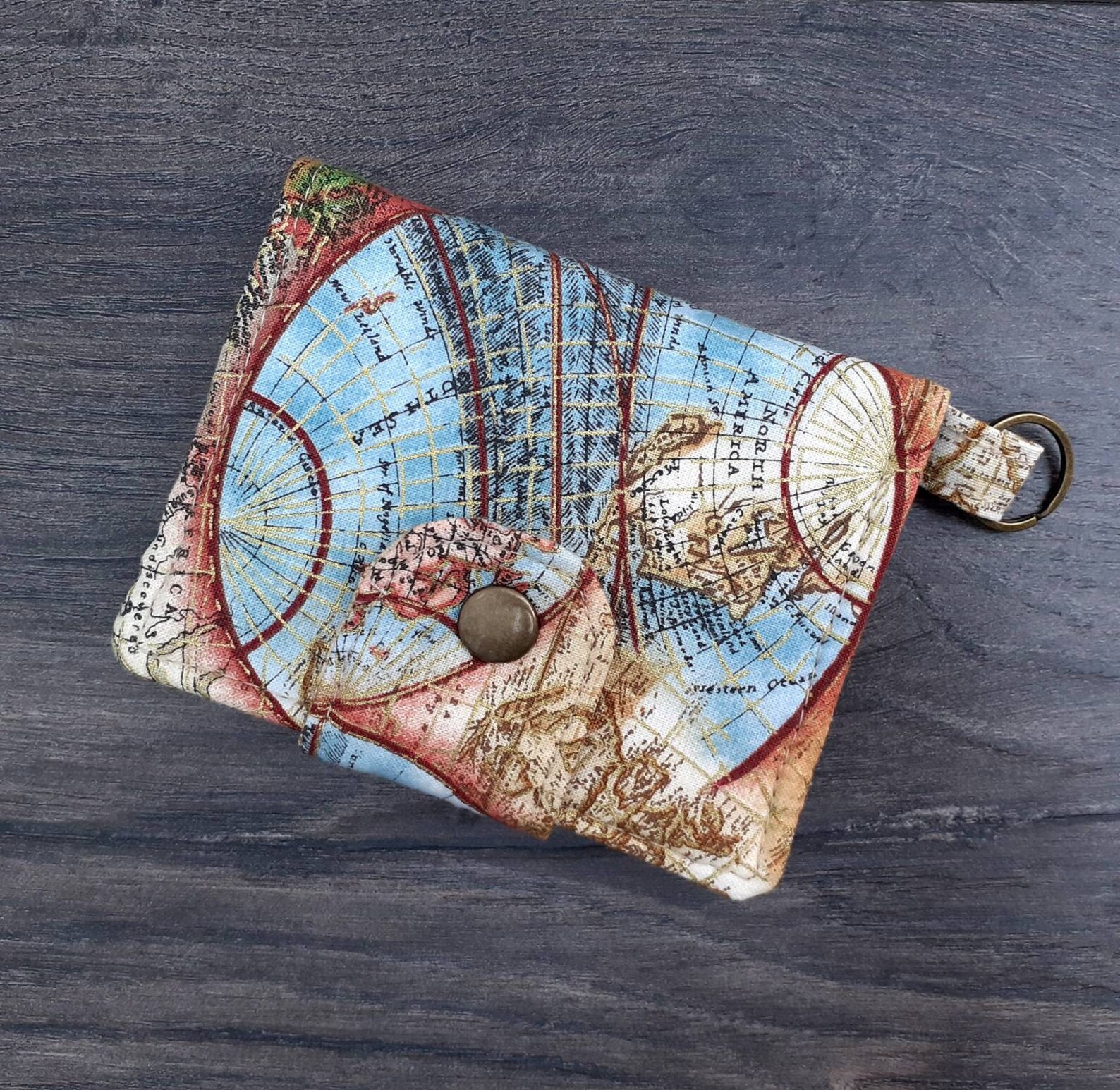 Vintage Maps Cotton Bifold Pocket Sized Wallet - Etsy UK
