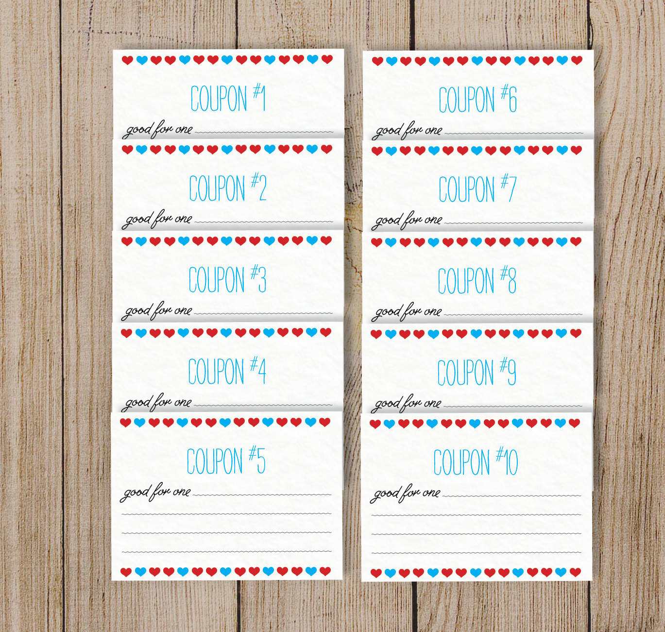 Printable Valentine's Day Coupon Book. Editable PDF. DIY Valentine ...