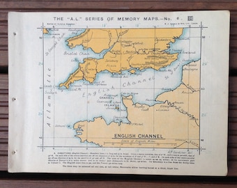 Map of the English Channel - Etsy