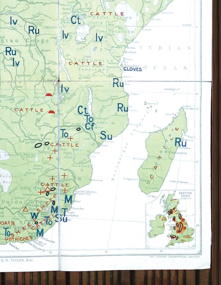 Vintage Philips Comparative Wall Atlas of Africa Economic - Etsy