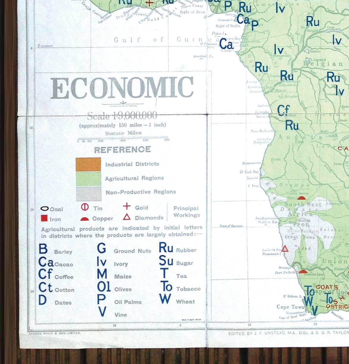Vintage Philips Comparative Wall Atlas of Africa Economic - Etsy