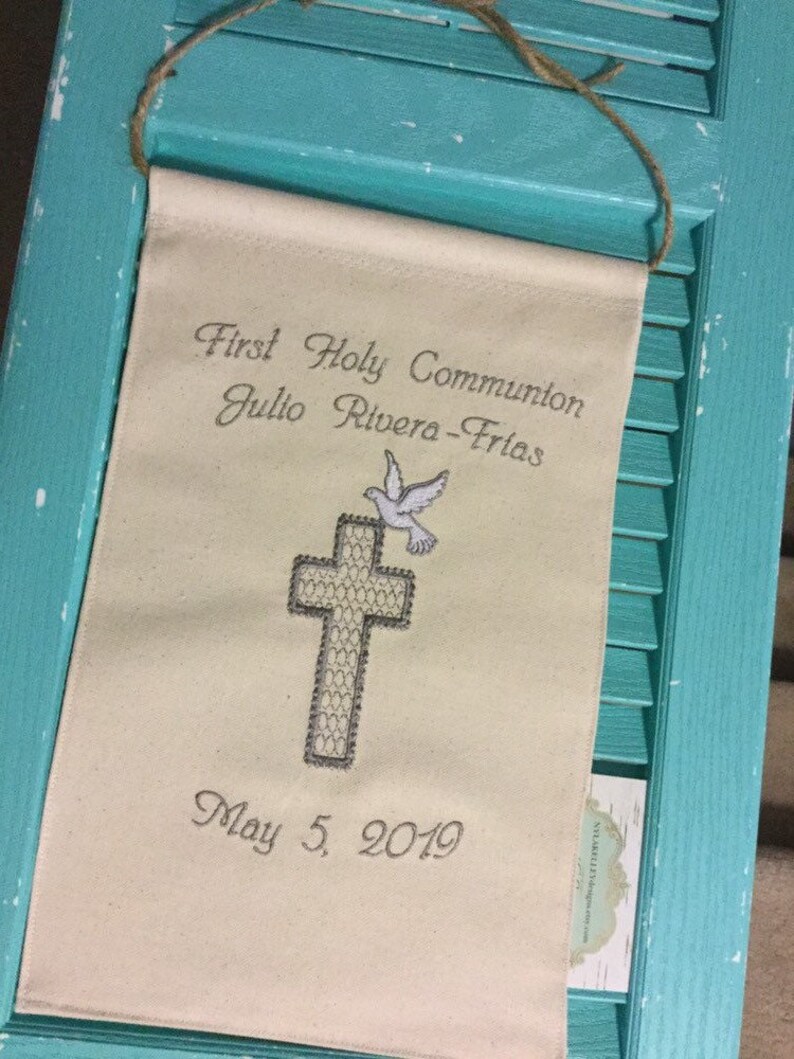 Medium 10 X 13 First Holy Communion Confirmation Baptism Braided Cross ...