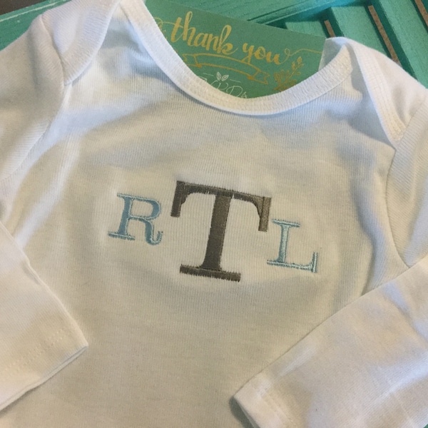 Monogrammed Onesies - Etsy