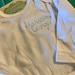 1 Hand-stitched Cursive Hannah Font Name Gerber Onesie®™ - Etsy