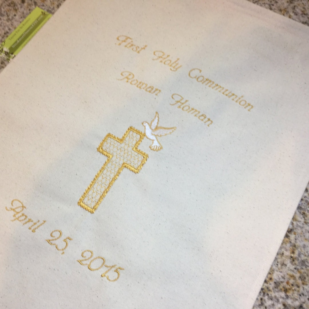 Extra Large First Holy Communion Custom Embroidered Church Banner ...