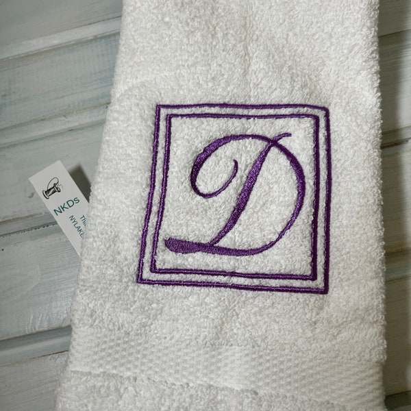 Custom Initial Towel - Etsy