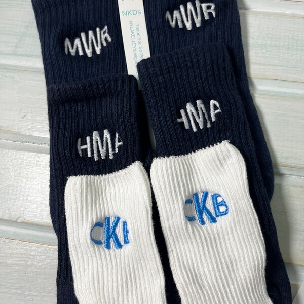 Embroidered Socks - Etsy