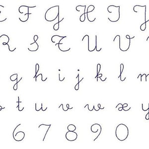 1 Best Seller Hand-stitched Cursive Hadley Font Name Gerber Onesie ...