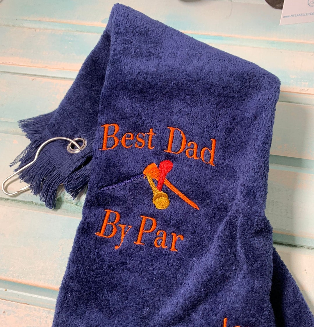 1 Best Dad by Par Towel Best Grandma Daddy Husband Mom Papa Poppy Golf ...