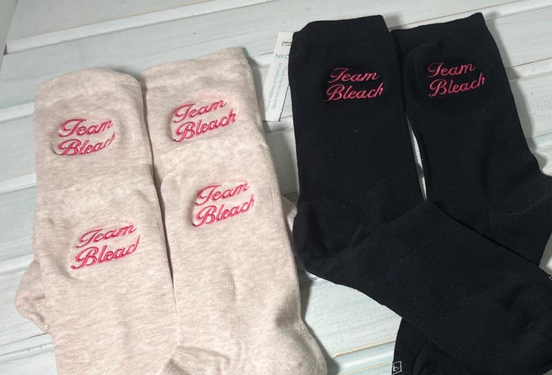 1 Pair KB Ladies Women's Crew Monogrammed Initials or Name on Casual ...