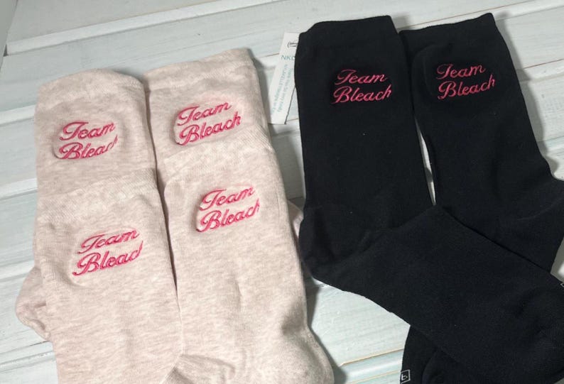 1 Pair KB Ladies Women's Crew Monogrammed Initials or Name on Casual ...