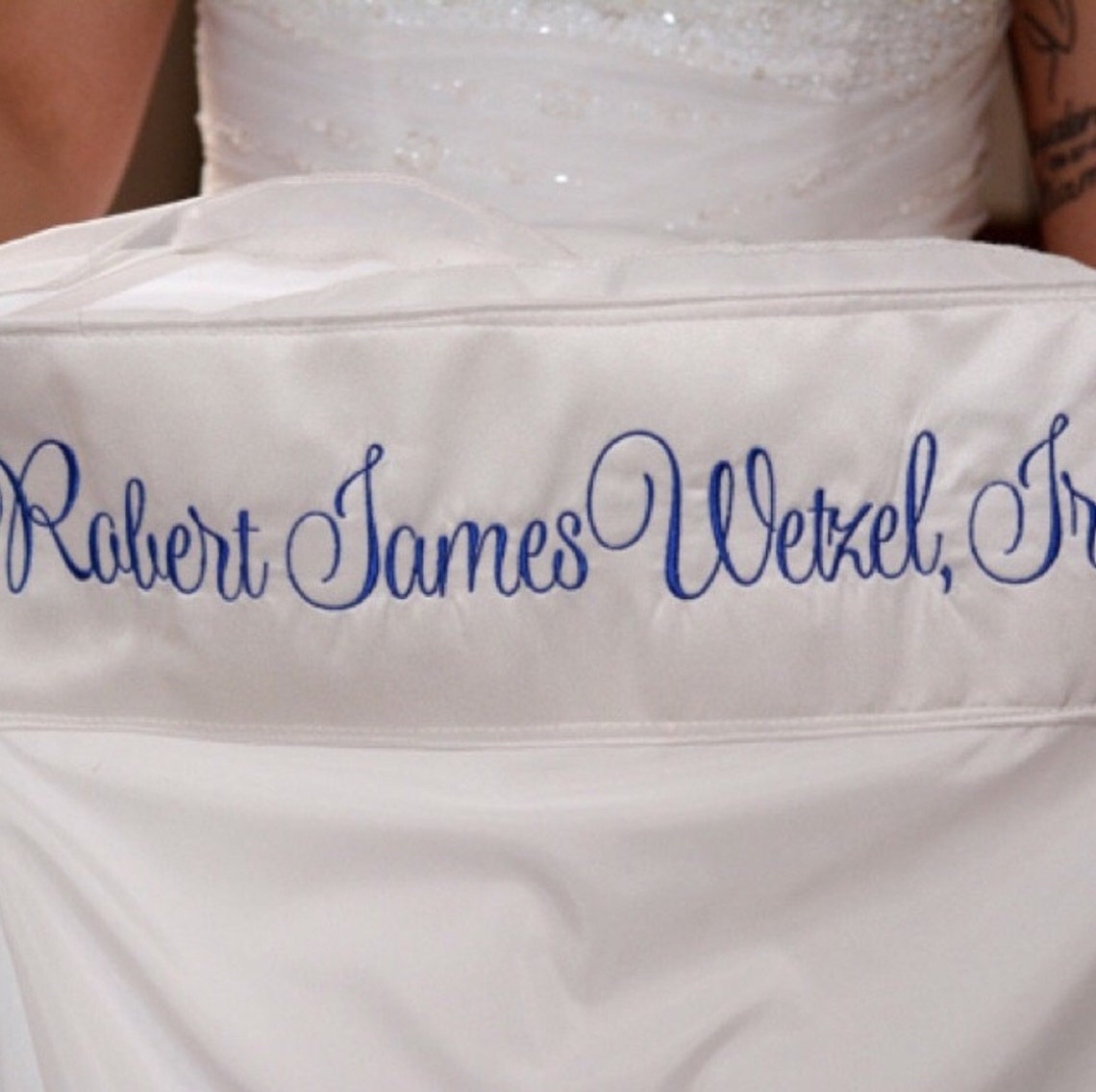 Extra Large Bridal Wedding Dress Label Tag Custom Embroidered | Etsy