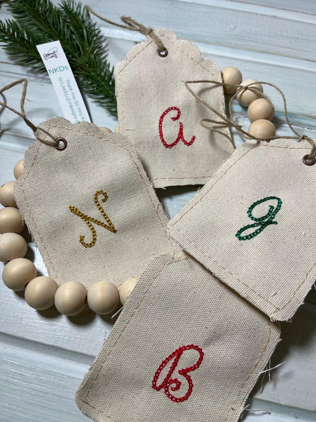 Handstitched Alphabet Letter Personalized Embroidered Initial on Off ...