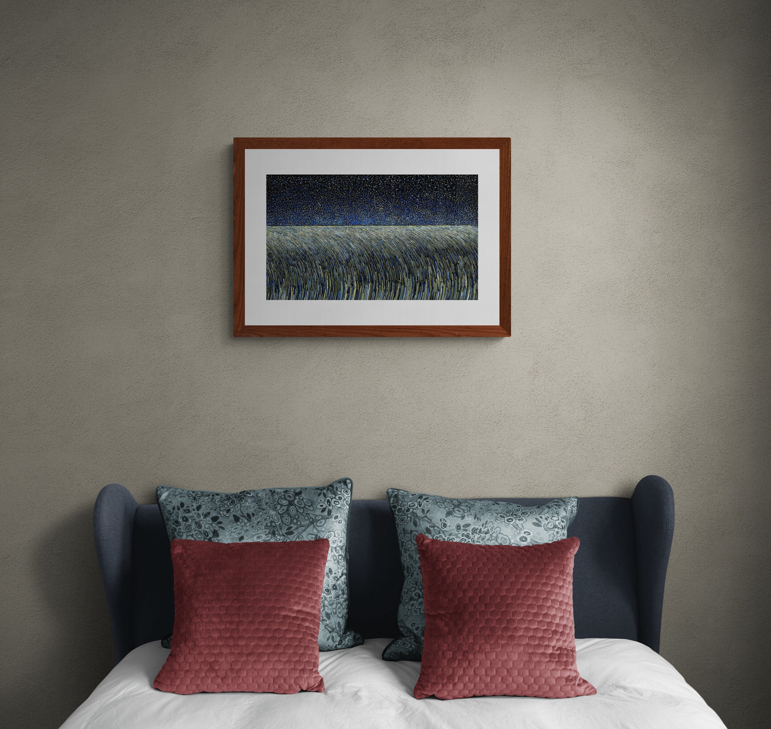 Digital Night Sky Print, Landscape Art Prints Download, Abstract Art ...