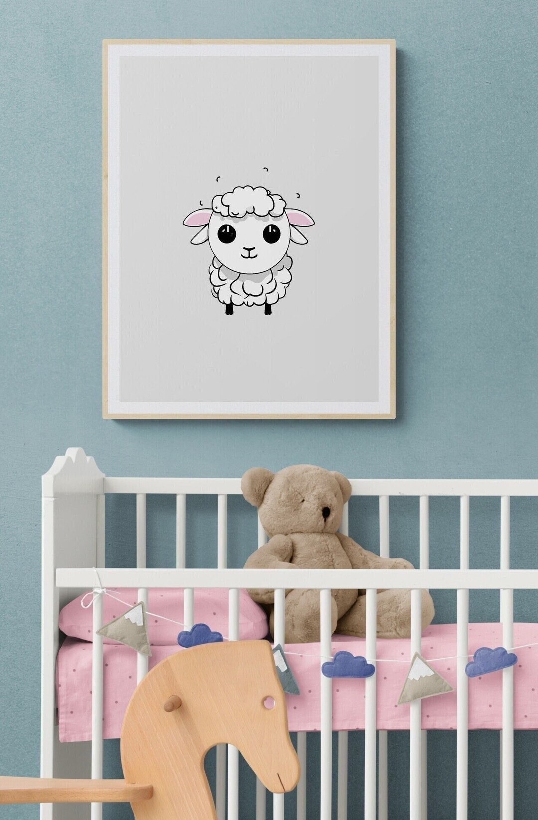 Cute Posters, Little Sheep Art Print, Toddler Room Decor - Etsy