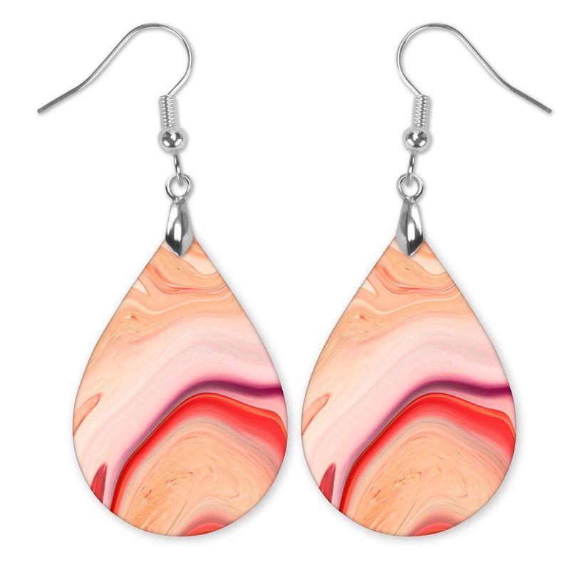 Peach Earrings - Etsy