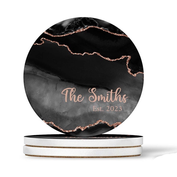 Gold Coasters - Etsy