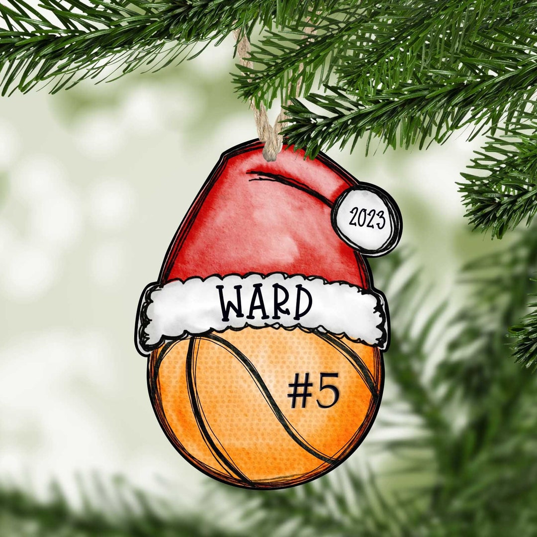 Basketball Christmas Ornament, Basketball Ornament, 2023 Basketball ...