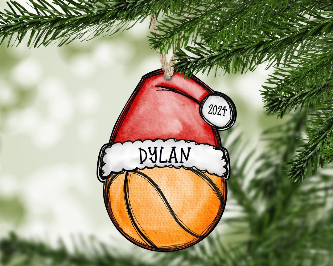 Basketball Christmas Ornament, Basketball Ornament, 2024 Basketball ...