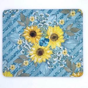 Sunflowers Mousepad, Sunflower Desk Set, Sunflower Mousepad and Coaster ...