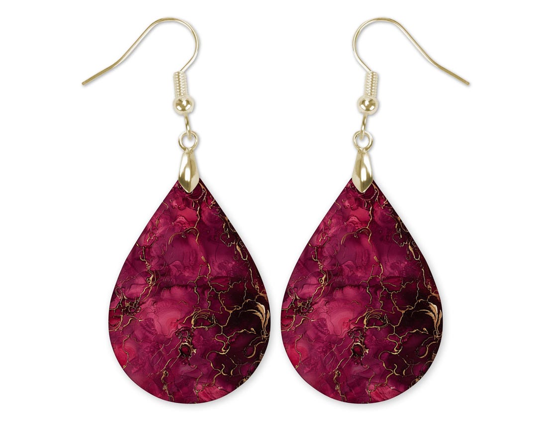 Magenta Earrings for Women, Colorful Earrings, Lightweight Earrings ...