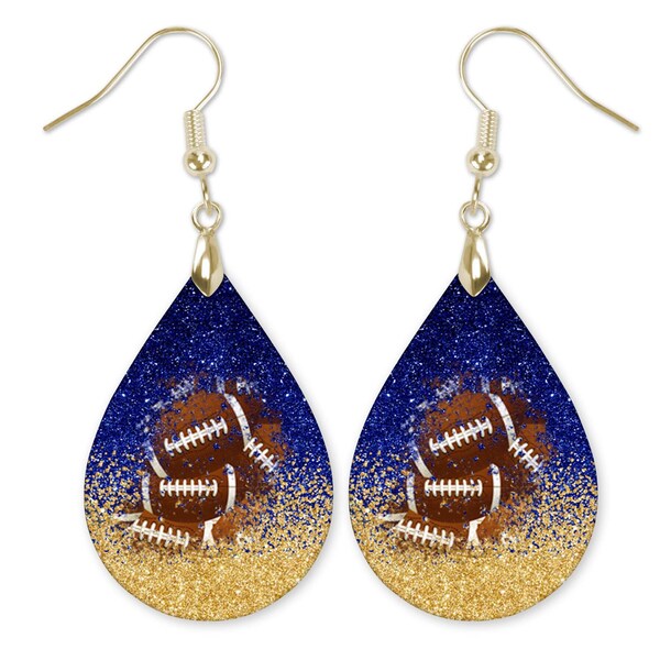 Football Earrings - Etsy