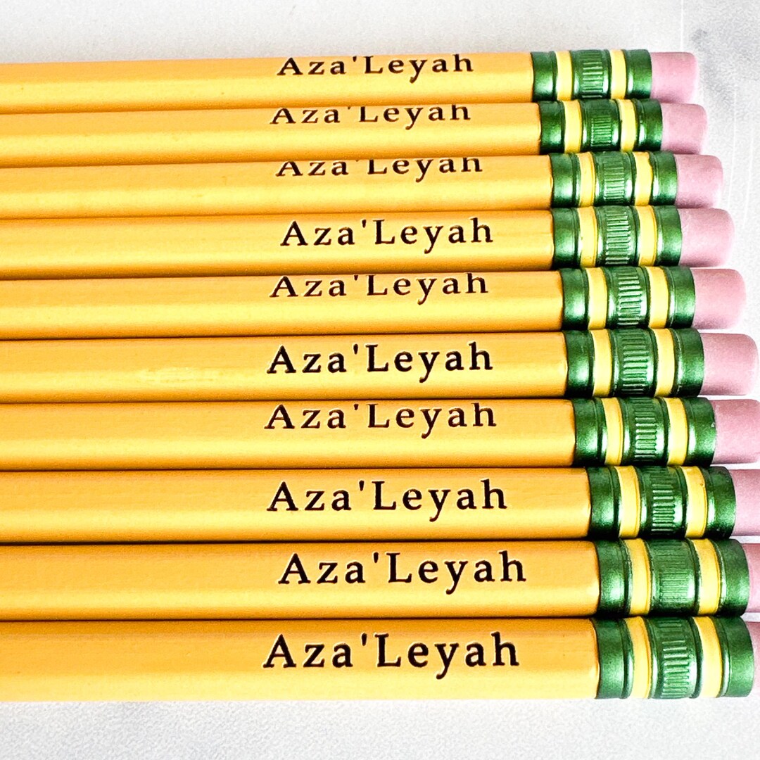 Personalized Pencils for Back to School, Customized Pencils With Name ...