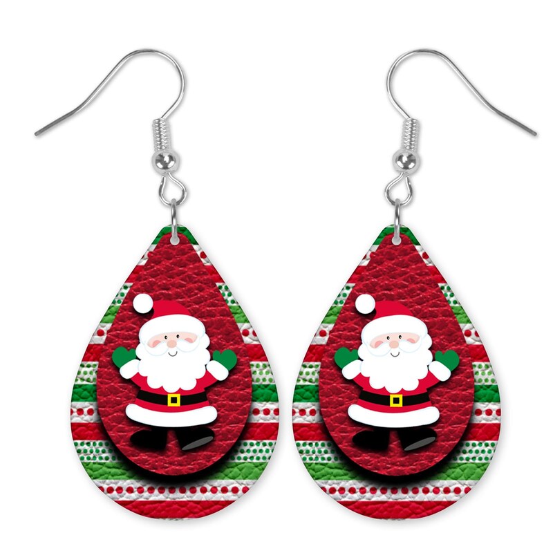 Santa Claus Earrings - Etsy