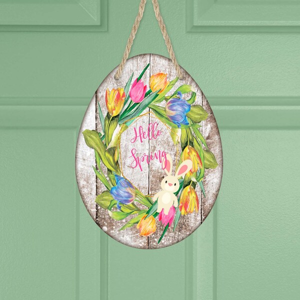 Hello Spring Door Hanger - Etsy