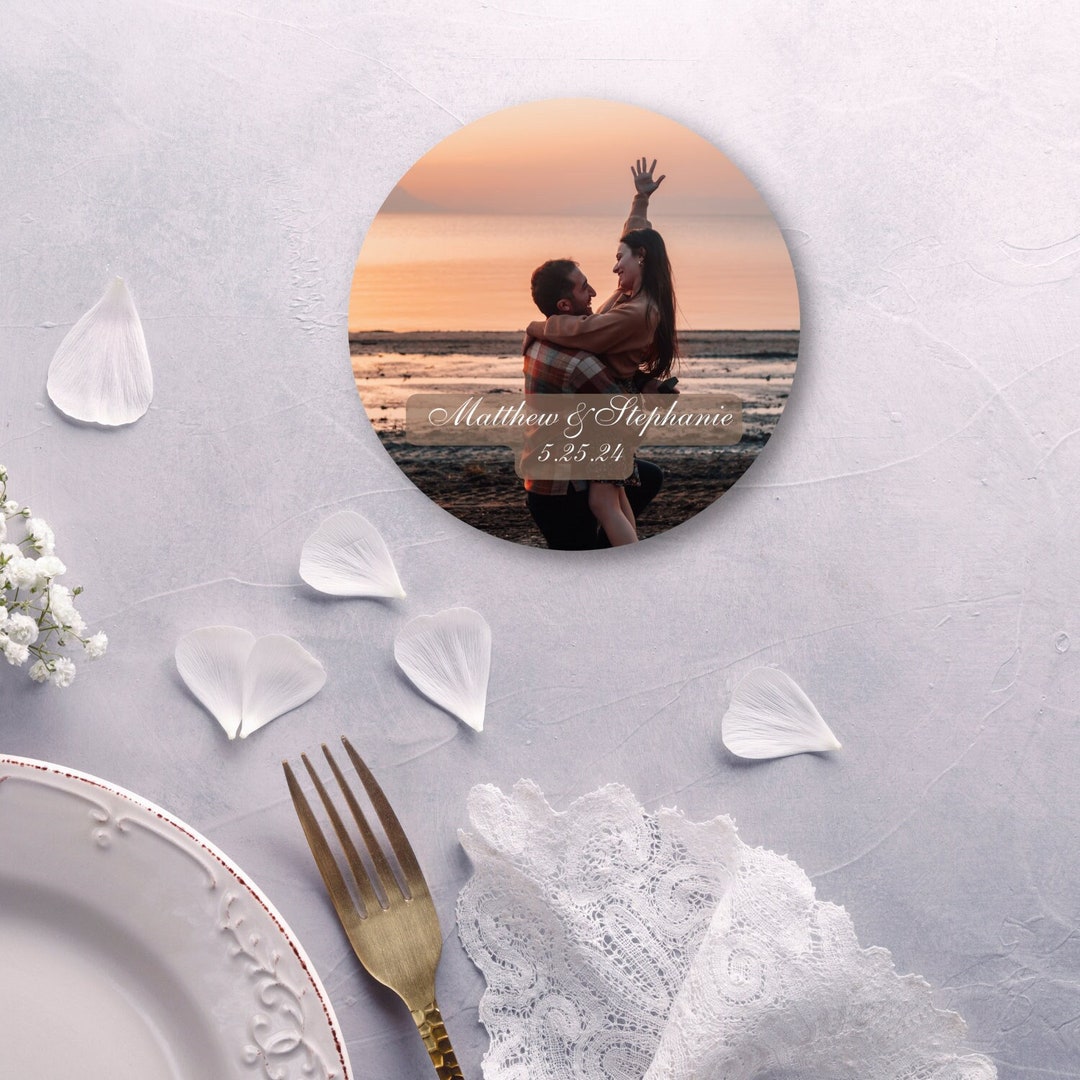 Photo Coasters for Wedding Favors, Wedding Coaster, Wedding Favors ...