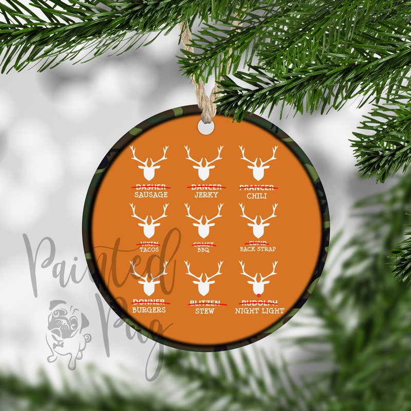 Funny Reindeer Ornament - Etsy