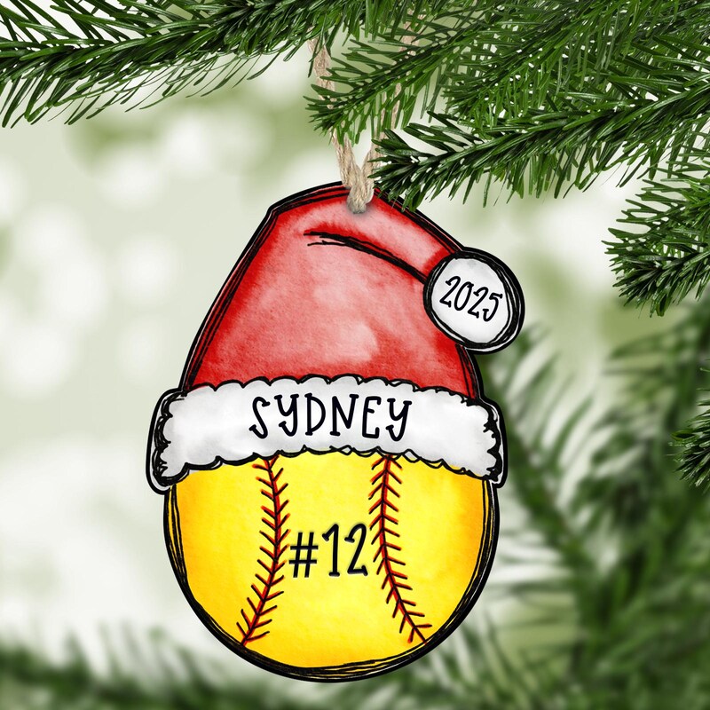 Softball Christmas - Etsy