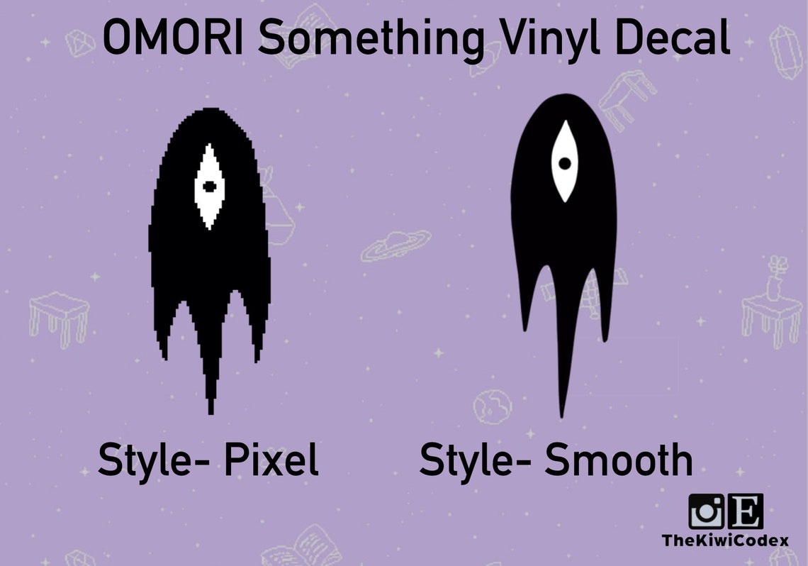 OMORI Inspired SOMETHING Vinyl Decal Sticker | Etsy