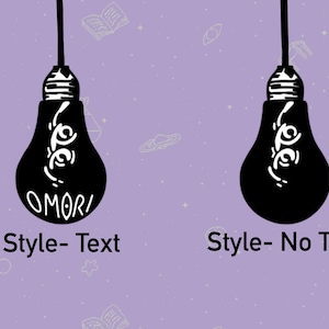 OMORI Inspired Lightbulb Vinyl Decal Sticker - Etsy