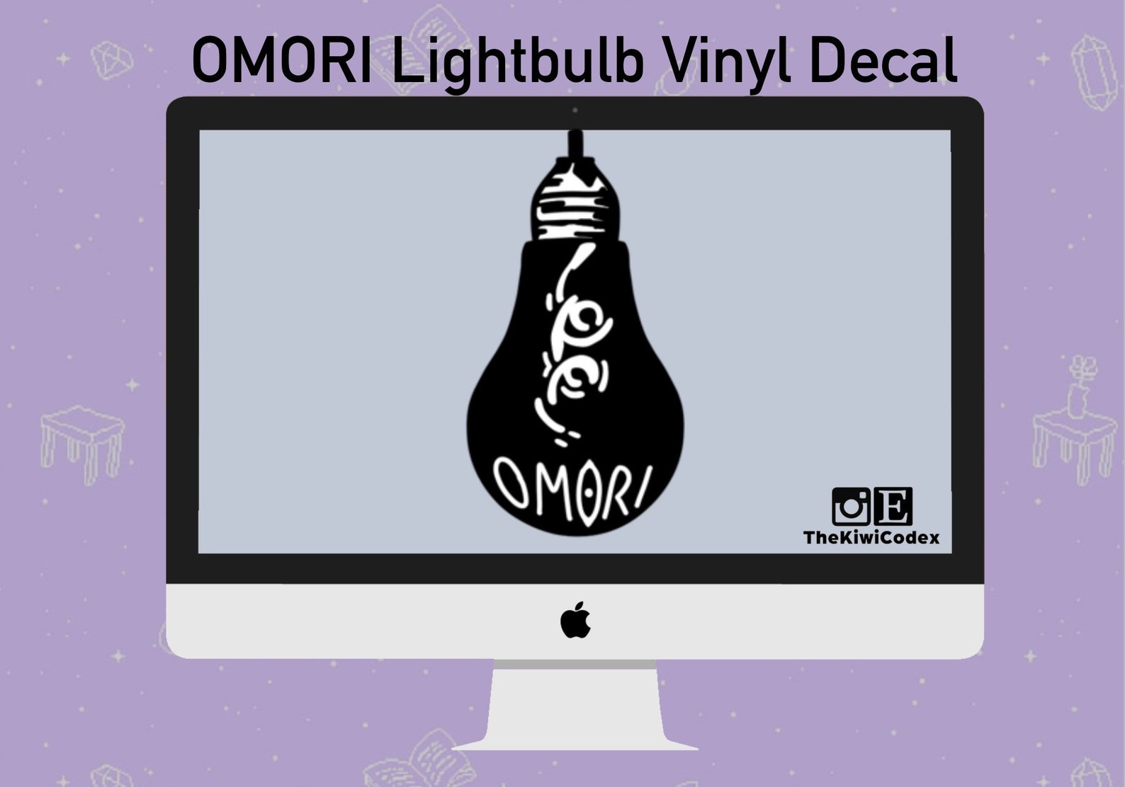 OMORI Inspired Lightbulb Vinyl Decal Sticker | Etsy