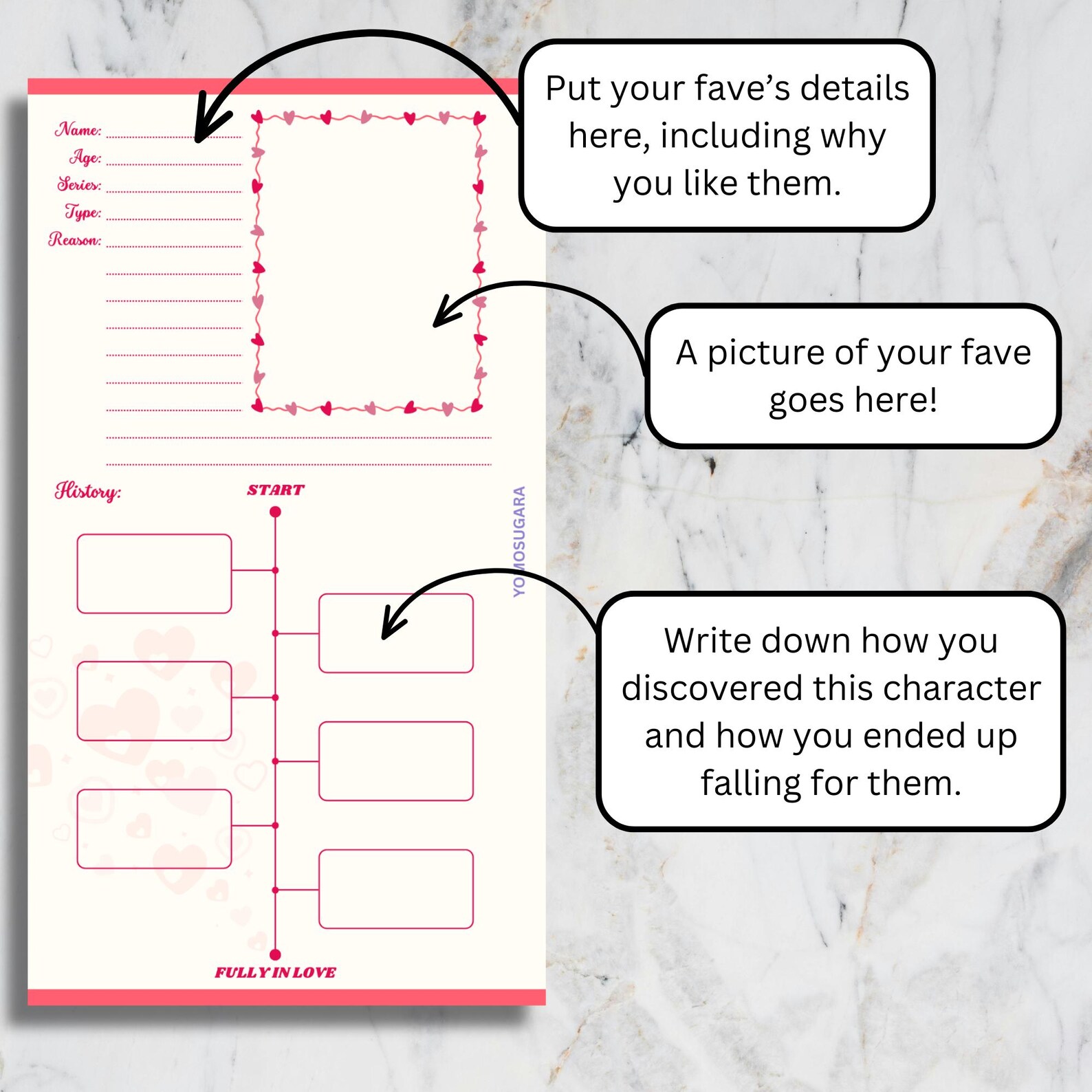 Personal | Oshikatsu (favorite Character) Planner Inserts | Filofax/6 ...