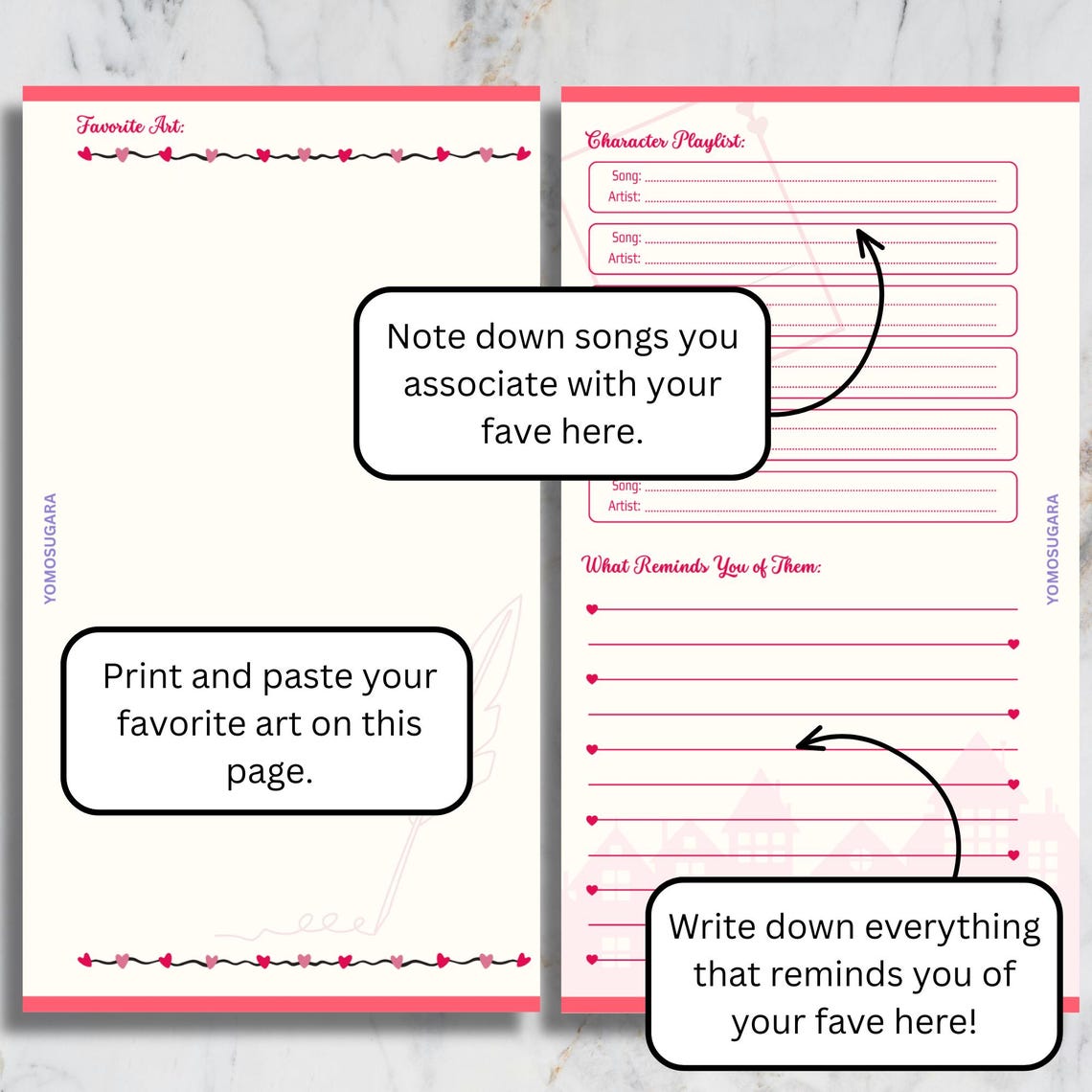 Personal | Oshikatsu (favorite Character) Planner Inserts | Filofax/6 ...