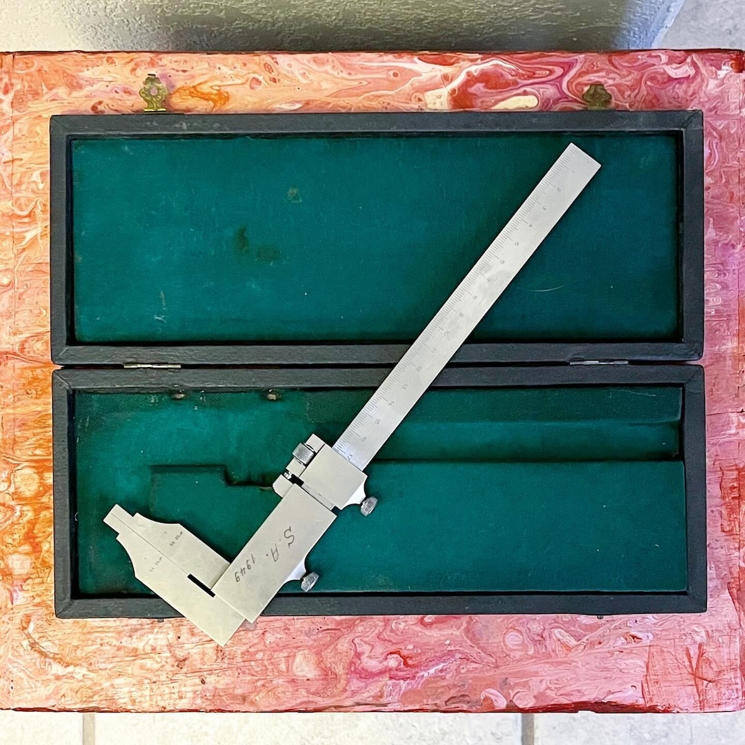X 1940s Stainless Steel Swiss Made P Roch Suisse Precision Measuring ...