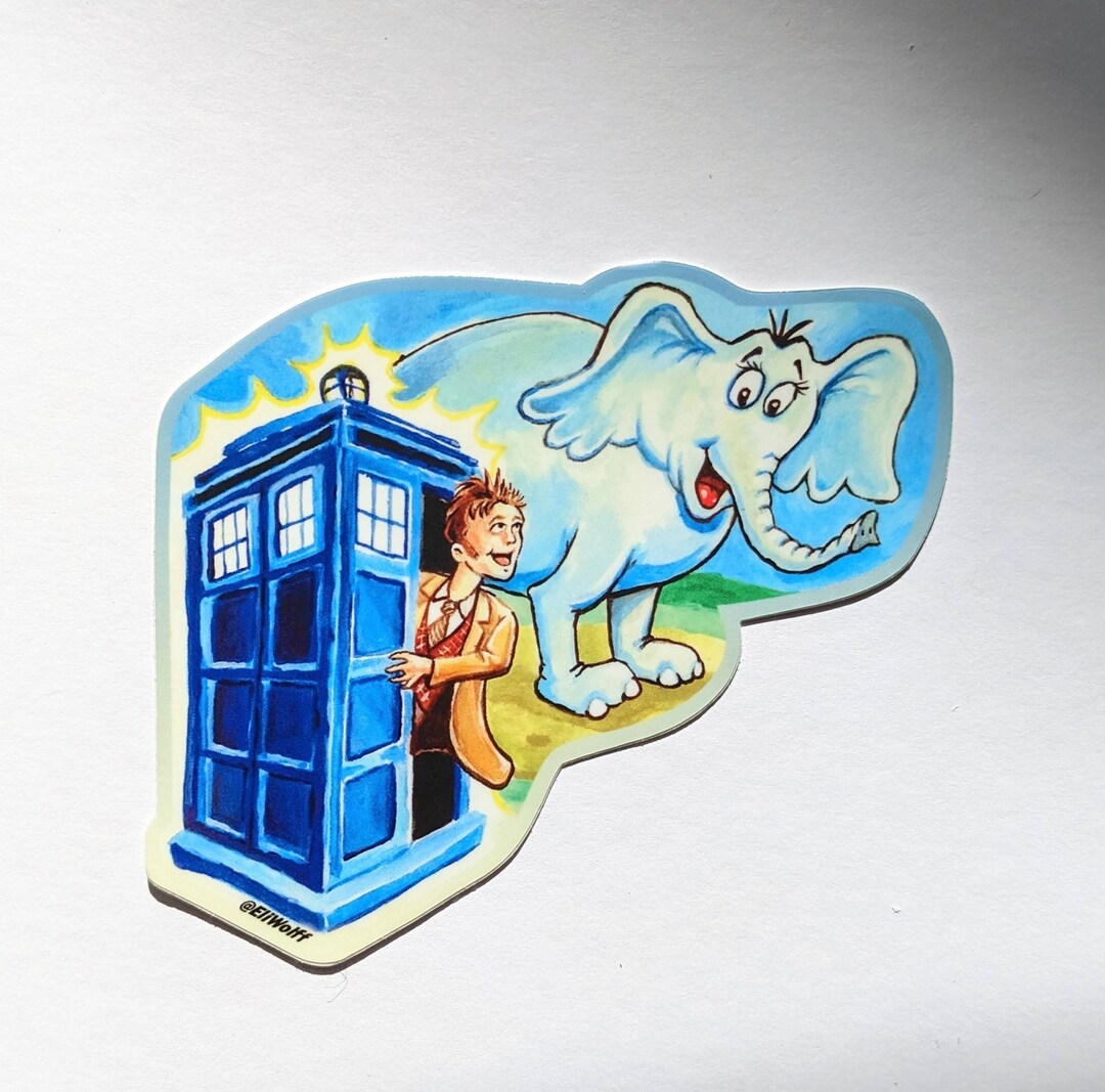 Horton Hears a Dr. Who - Vinyl Sticker - Etsy