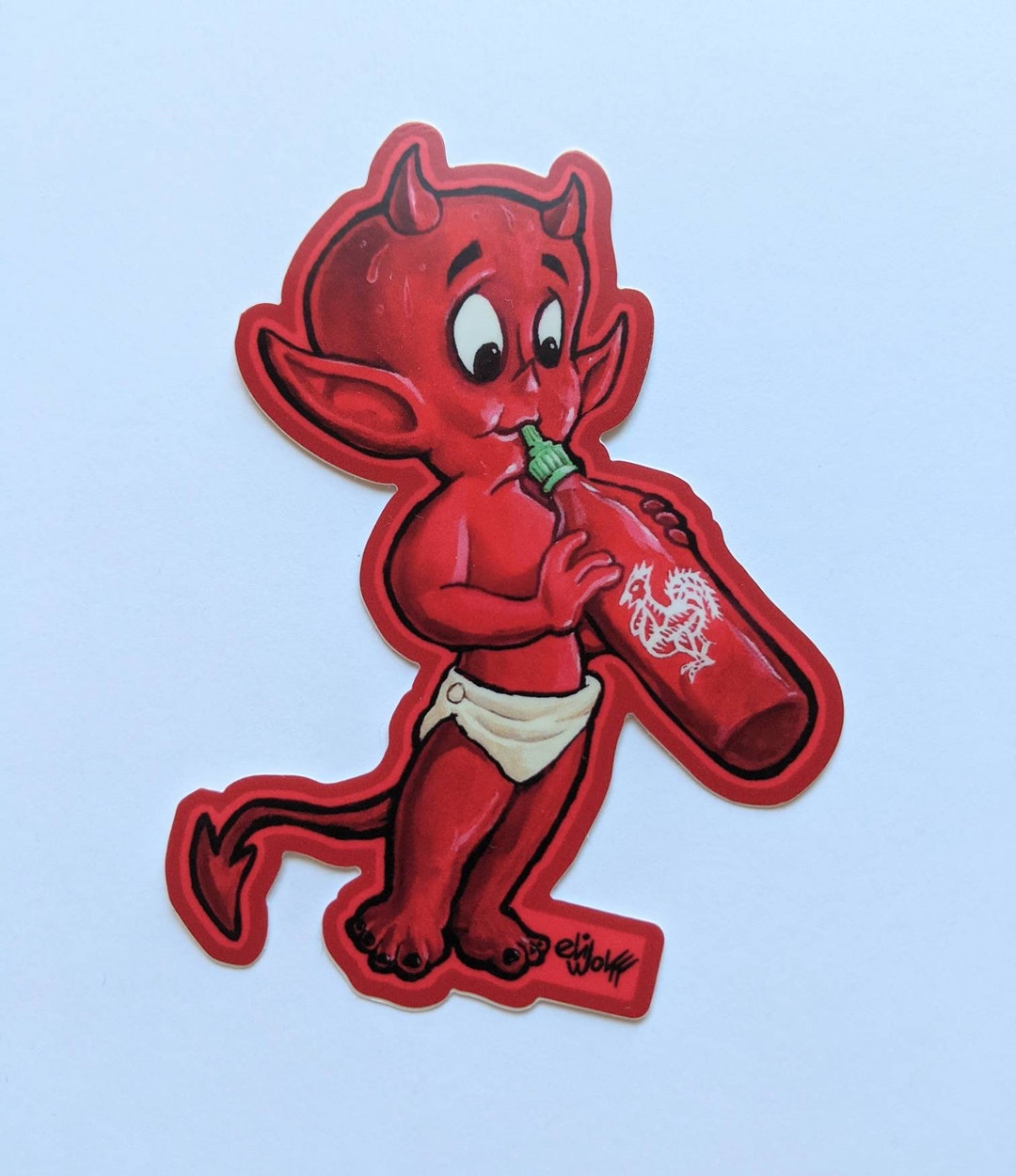 Hot Stuff - Vinyl Sticker - Etsy