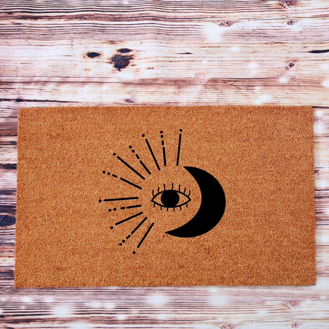 Sun and Moon Doormat, Sol Y Luna Doormat, Celestial Doormat. Sun Moon ...