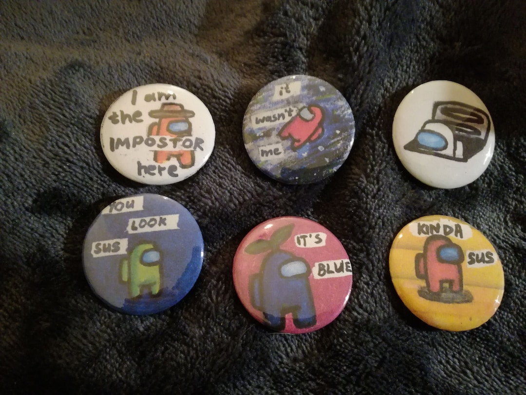 Among Us - Pin Badge Buttons Set - Etsy